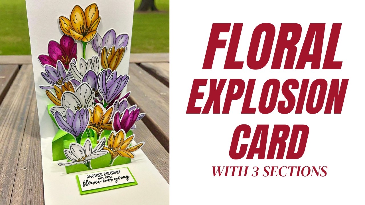 Pop-Up Explosion Card (with 3 sections) - YouTube