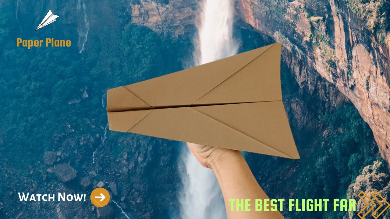 How to make a paper airplane that flies 50 feet - YouTube