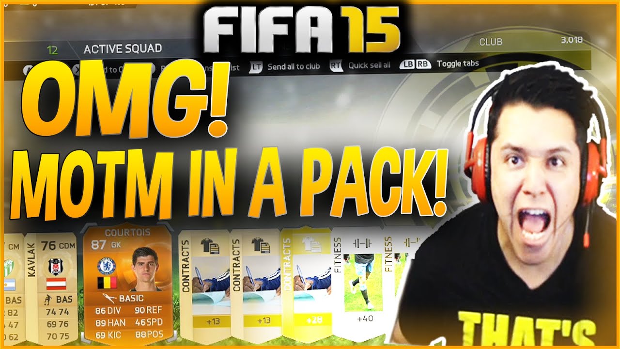 OMG!! MOTM COURTOIS IN A PACK!! FIFA 15 Ultimate Team - YouTube