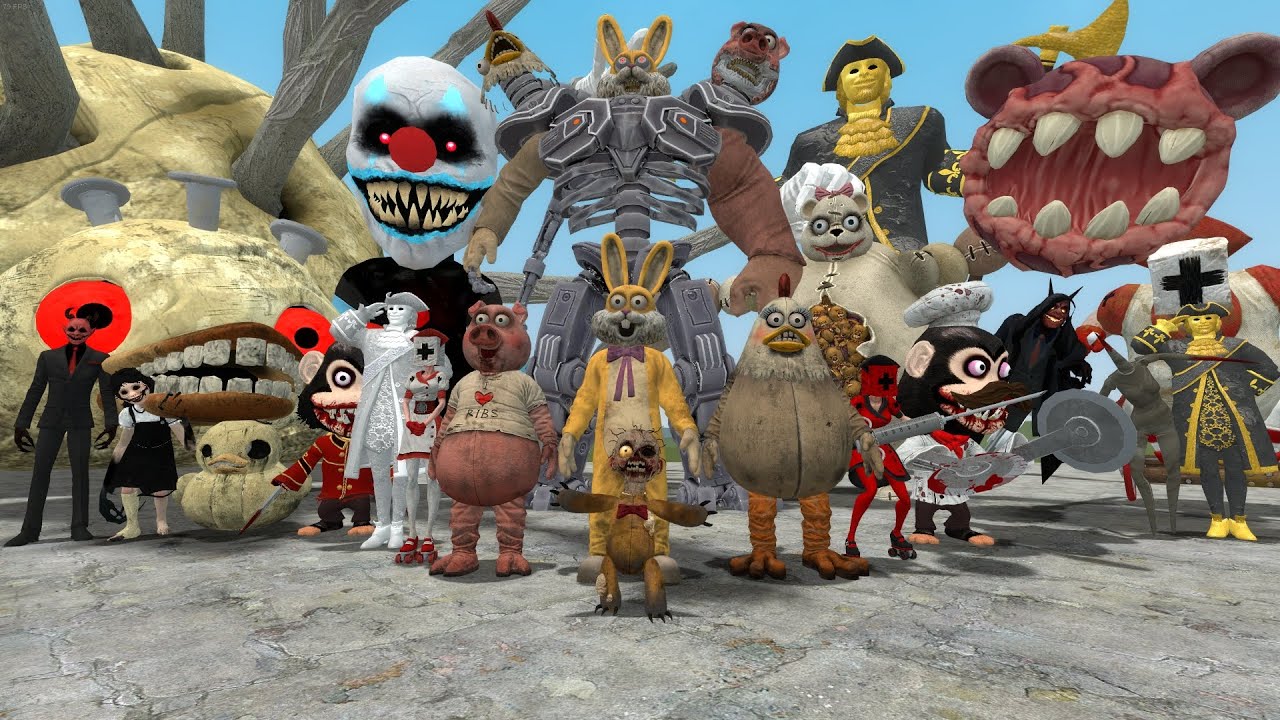 NEW ALL DARK DECEPTION CHAPTER 1-4 CHARACTERS FIGHTS in Garry's Mod ...