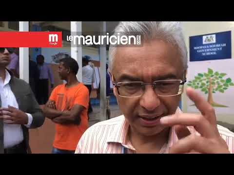 Le Mauricien - Pravind Jugnauth à l’école Soo Soobiah à Réduit ce matin ...