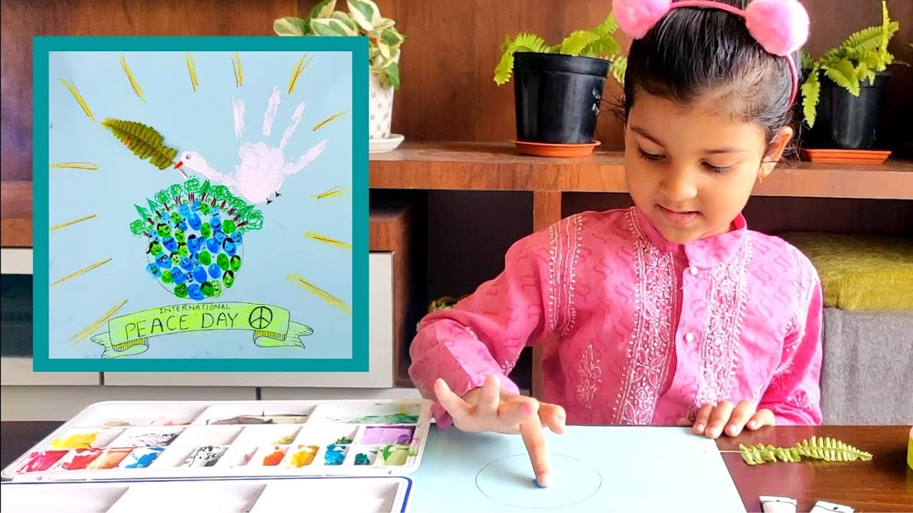 International Peace Day Drawing for Kids - YouTube