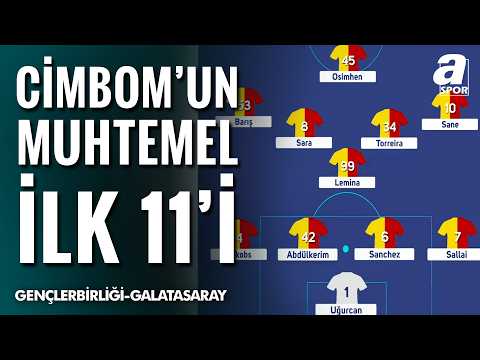 Galatasaray'ın Gençlerbirliği Karşısındaki Muhtemel İlk 11'i