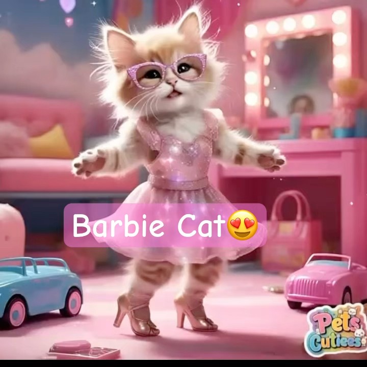 Cute Barbie Cat Dancing😍💃🏻#shorts #youtubeshorts #cat #barbie #cartoon ...