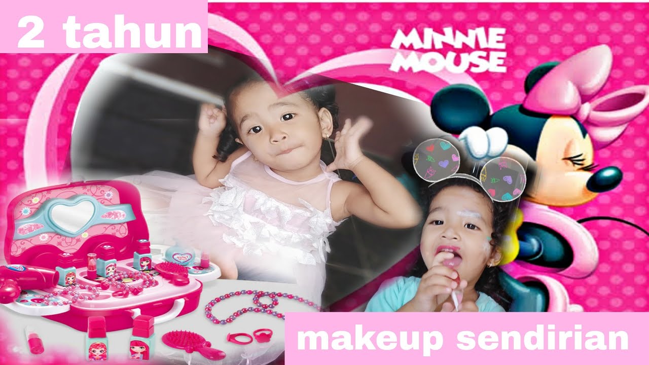 Woow tutorial Makeup anak kecil sendirian 2tahun - YouTube