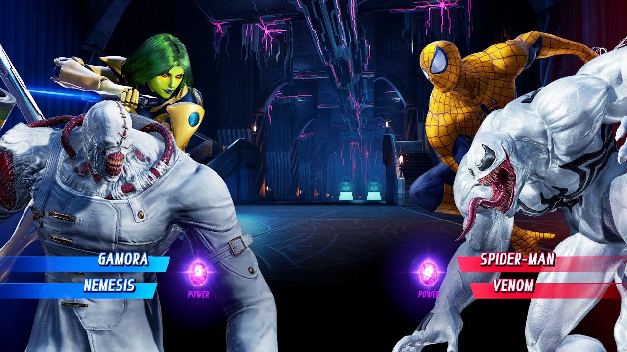Gamora & Nemesis vs Yellow Spiderman & Venom (Very Hard) Marvel vs ...