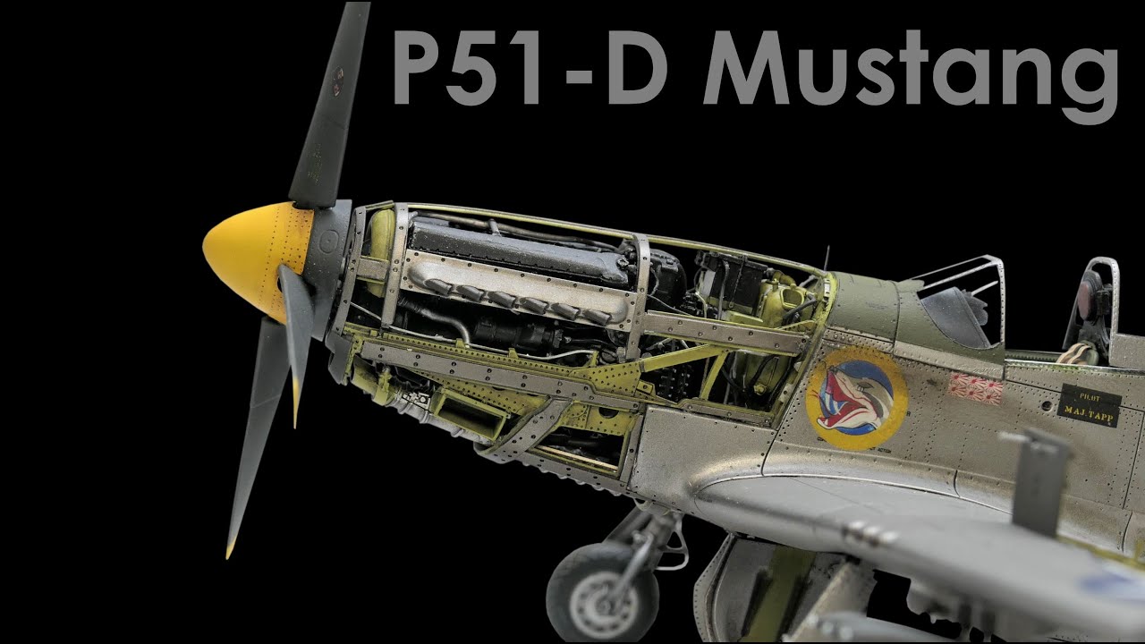 P51-D Mustang | How to build & paint engine | Part 3 of 4 - YouTube