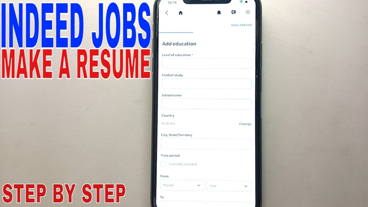 How To Make A Resume In Indeed Jobs 🔴 - YouTube
