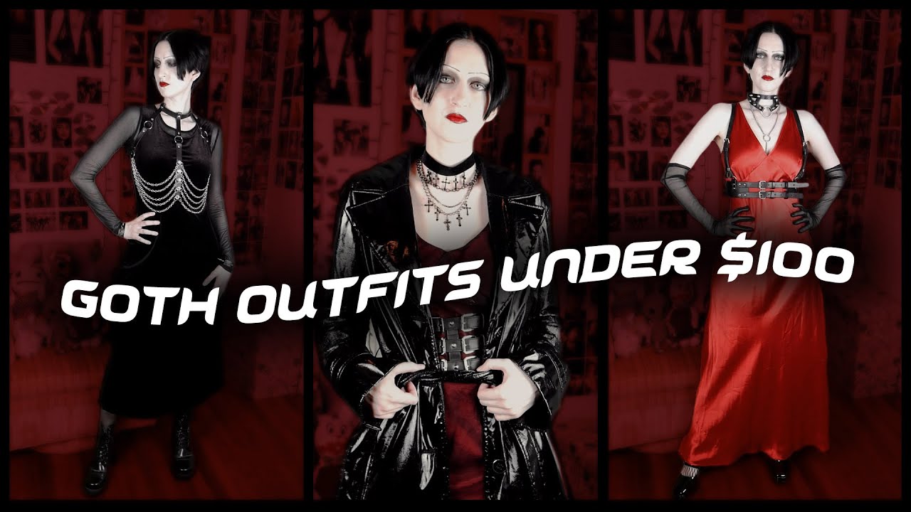 Full Goth Outfit Ideas Under $100 | Including Shoes! - YouTube