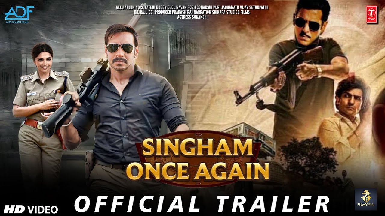 SINGHAM 3: Once Again - Official Trailer | Ajay Devgn | Deepika ...
