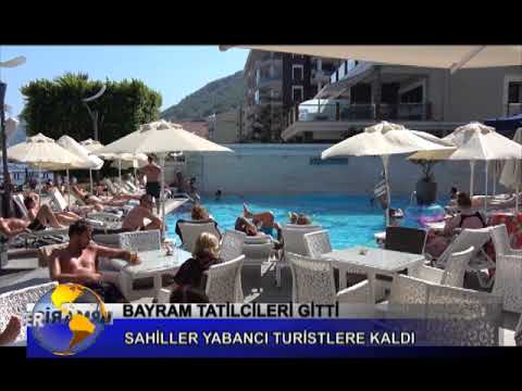 SAHİLLER YABANCI TURİSTLERE KALDI