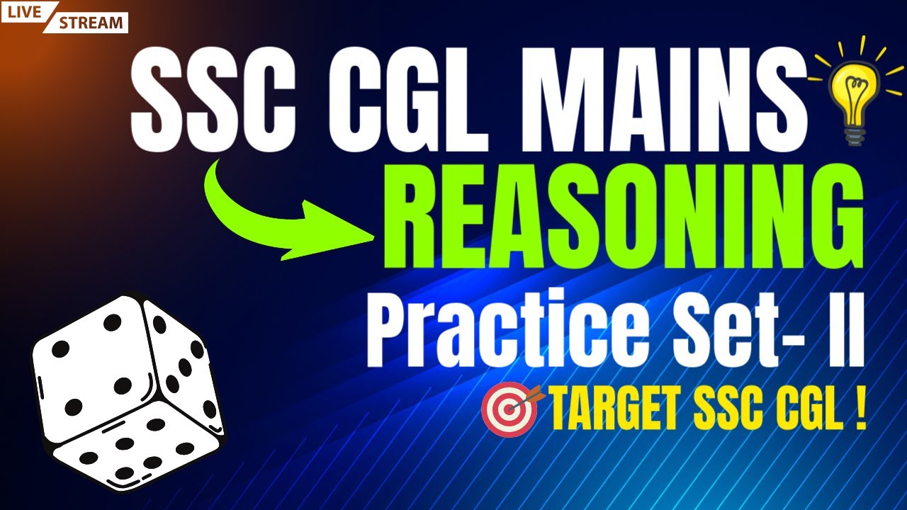 SSC CGL Mains Reasoning 2025 | SSC CGL Reasoning Mains | Previous Year ...