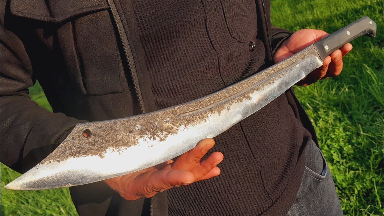 Knife Making - (Machete) - YouTube