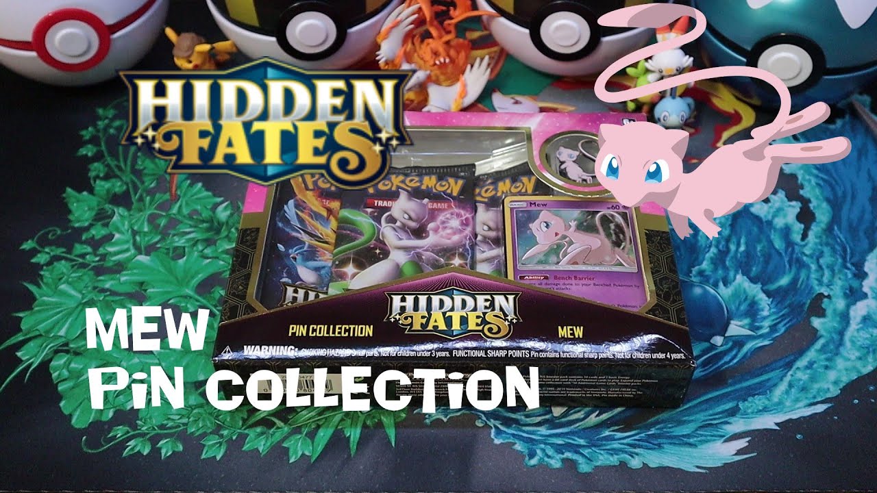 Mew Pin Collection Opening | Hidden Fates - YouTube