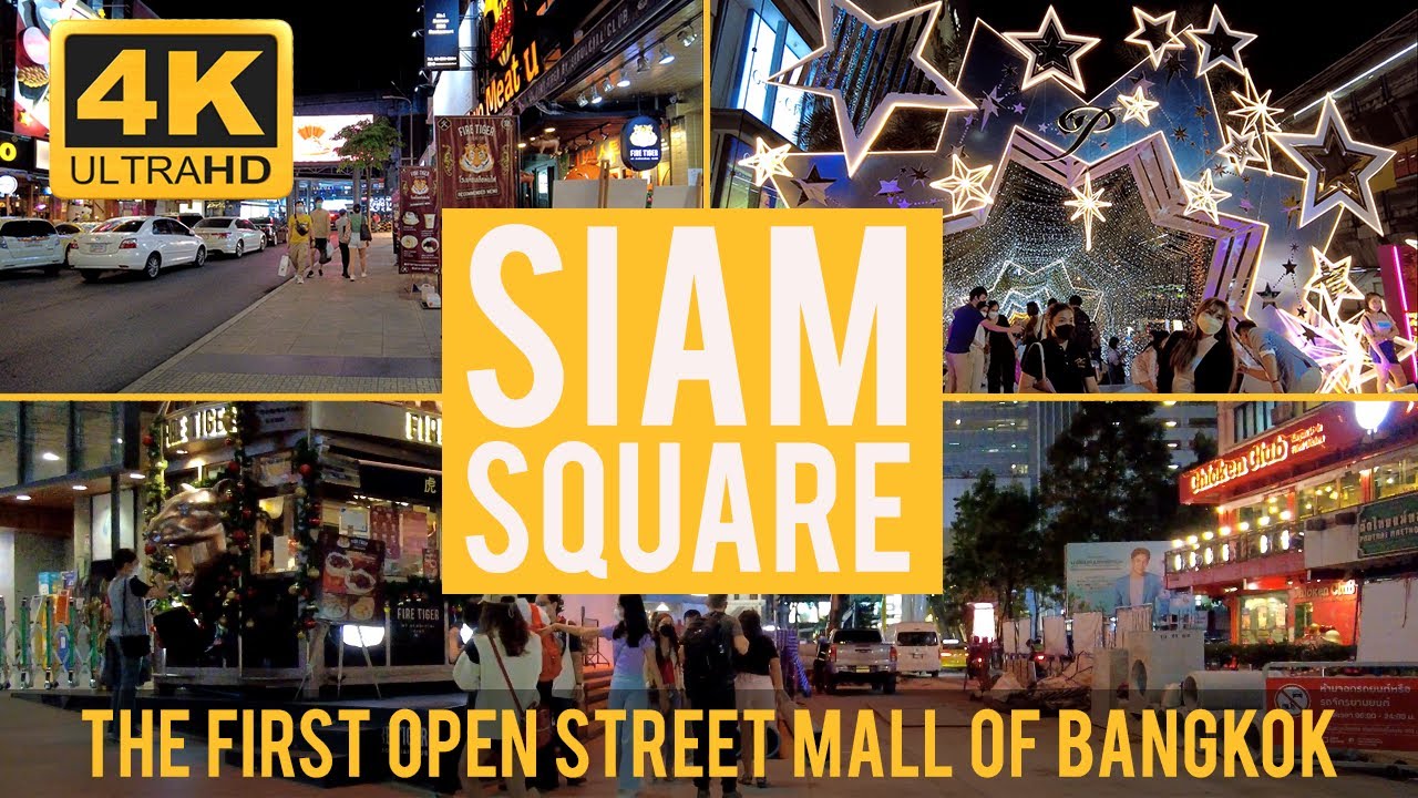 [4K] Siam Square, BTS Siam & Siam Paragon Night Walk Nov 2021 - YouTube