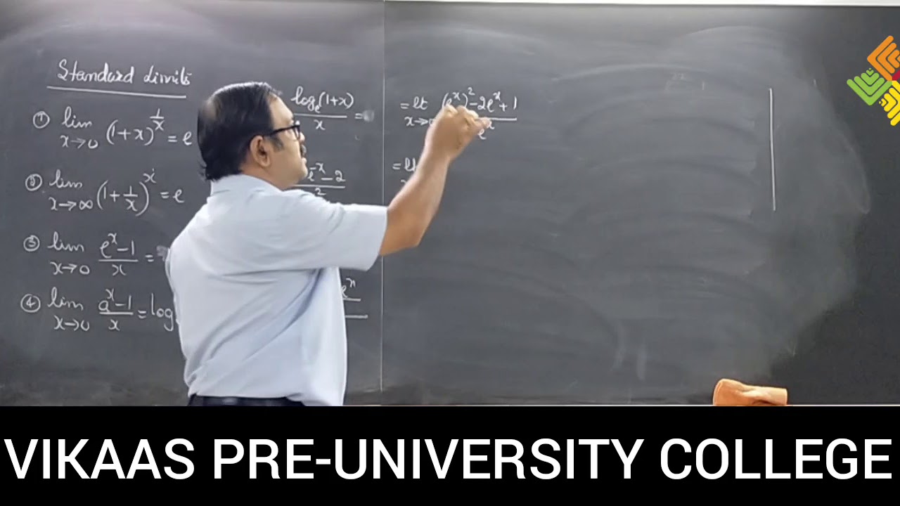 VIKAAS PRE-UNIVERSITY COLLEGE . LIMITS PART -5 By Prof. T Rajaram Rao ...