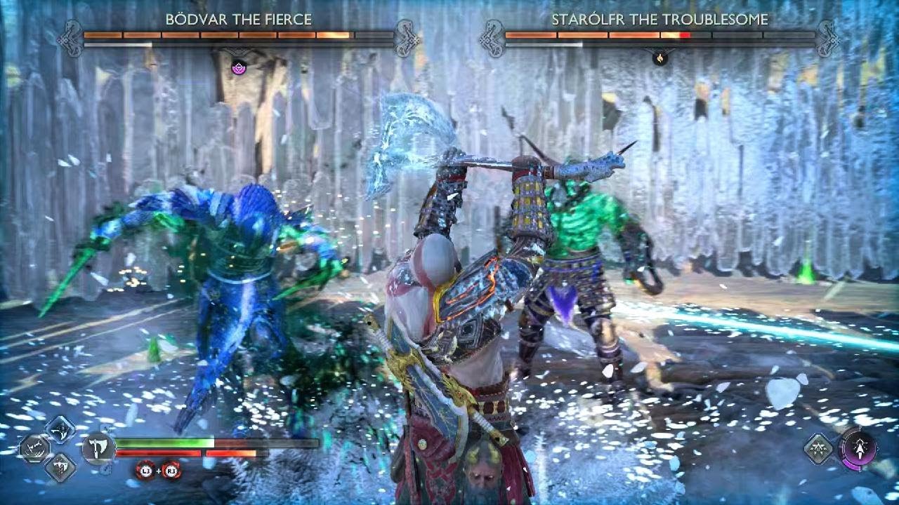 God of War Ragnarok BIG BOSS BATTLE AGAINST BODVAR THE FIERCE ...