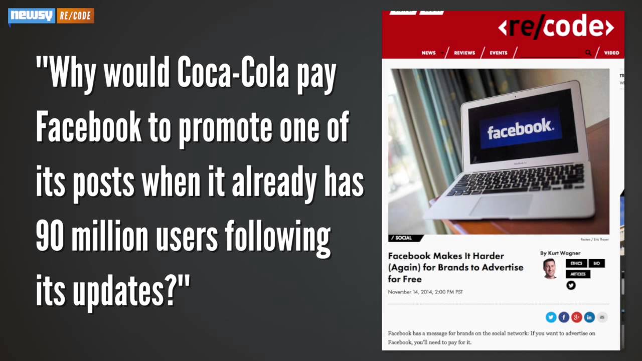 Facebook To Cull Non-Paid Ads From Newsfeed - YouTube