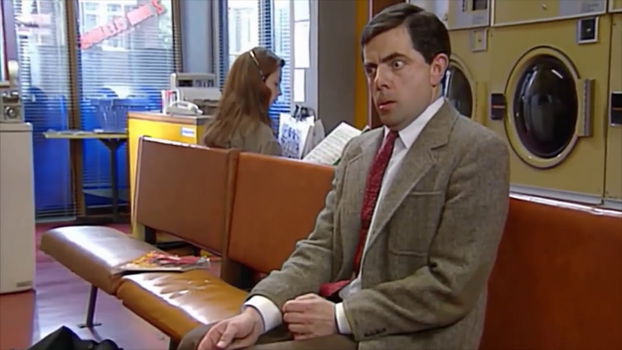 Mr Bean at Laundry - YouTube