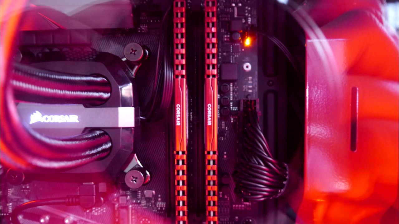 Black and Red PC build /w Alexis - YouTube