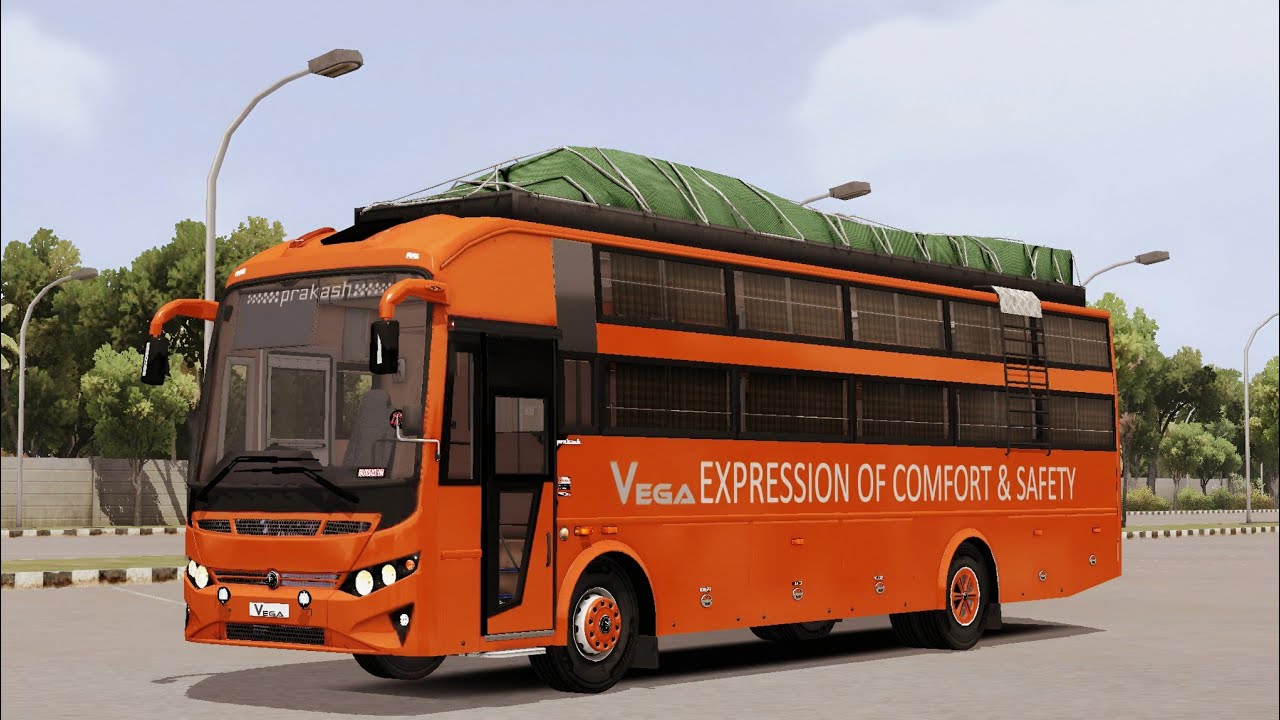 🔥REALISTIC PRAKASH BUILT VEGA 12M NON AC SLEEPER OLD FACE BUS MOD ...