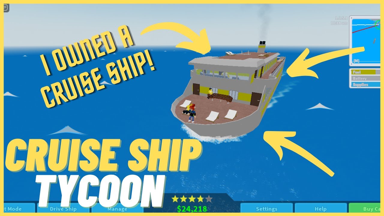 I Managed a Cruise Ship!! || ROBLOX || Cruise Ship Tycoon - YouTube