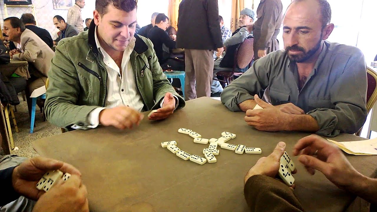 Game of Dominoes in Irbil, Kurdistan, Iraq - YouTube