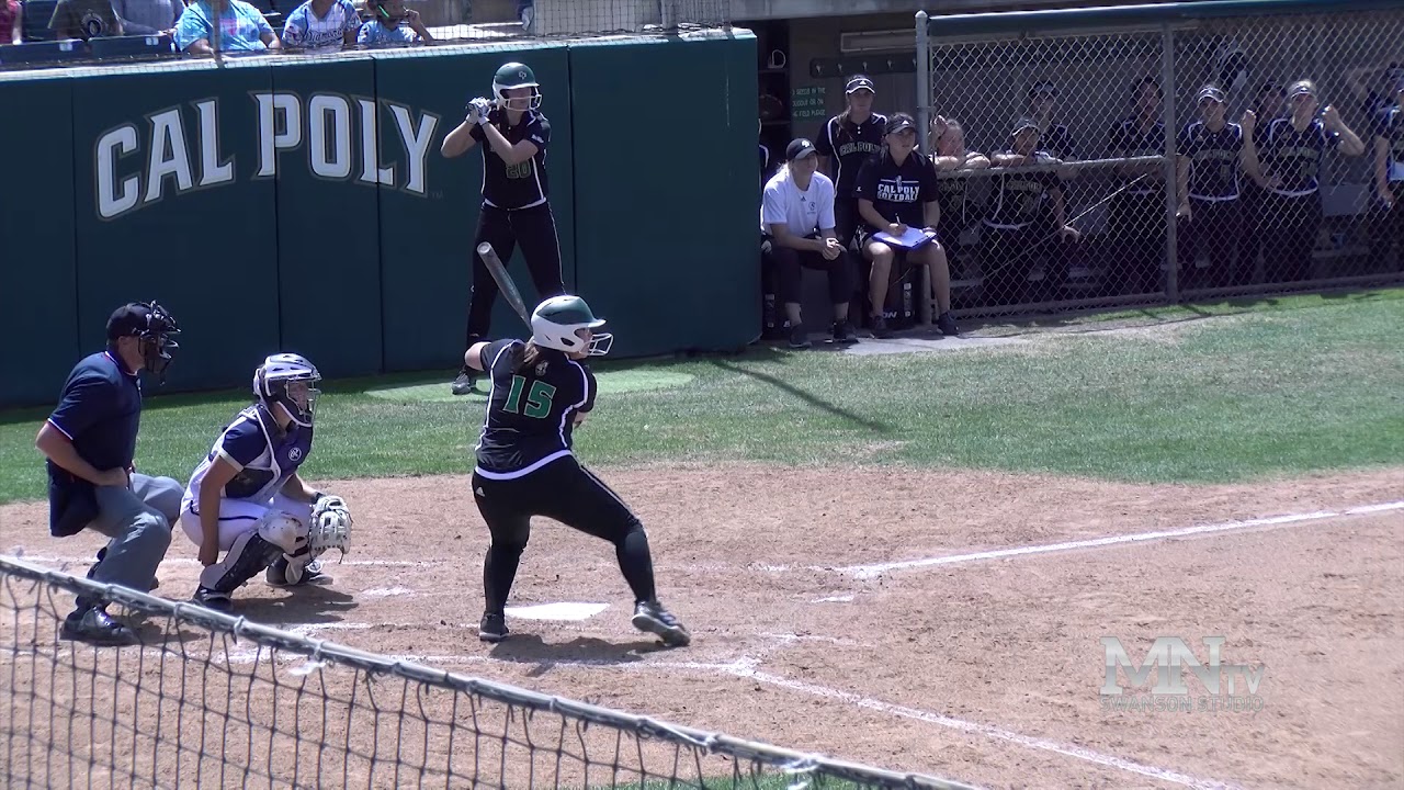 Cal Poly softball vs. UC Davis Highlights - YouTube