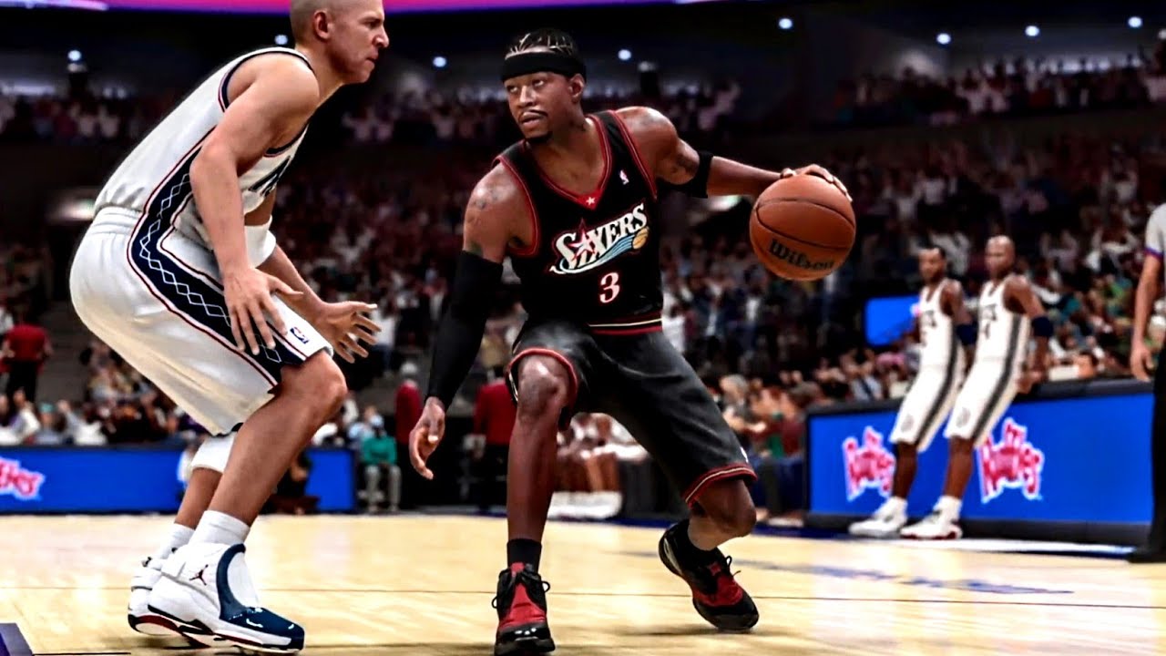 NBA 2K - Allen Iverson Double-Double Highlights (50 PTS & 15 AST) In ...