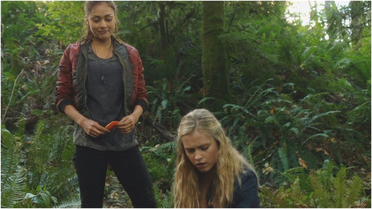 The 100 1x06: Clarke takes Raven to the art supply store [1080p ...