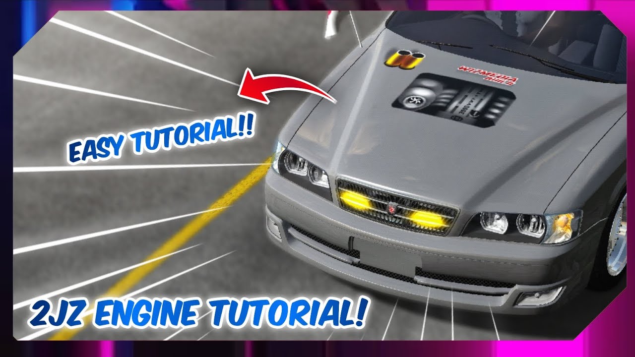 How To Make 2Jz Engine Design Tutorial Car Parking - Easy Tutorial ...