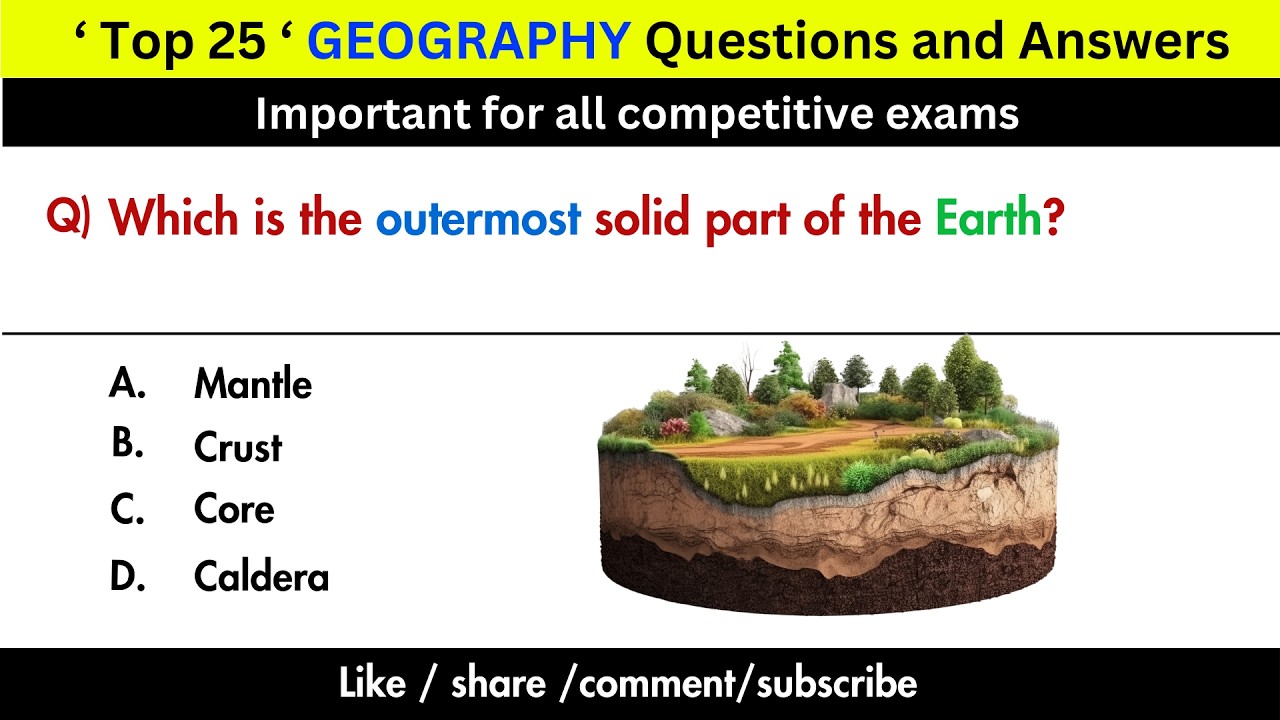 Geography questions and answers | Top gk questions and answers | gk ...