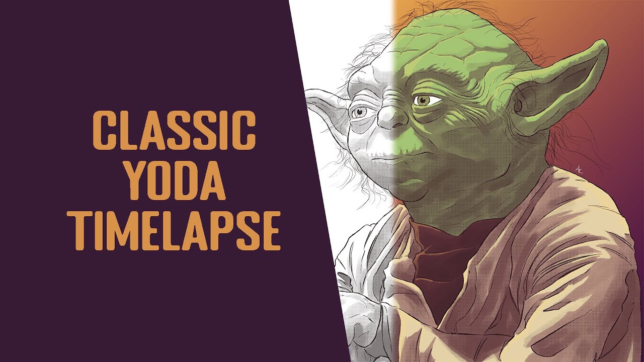 Classic Yoda Speed Art/Timelapse - YouTube