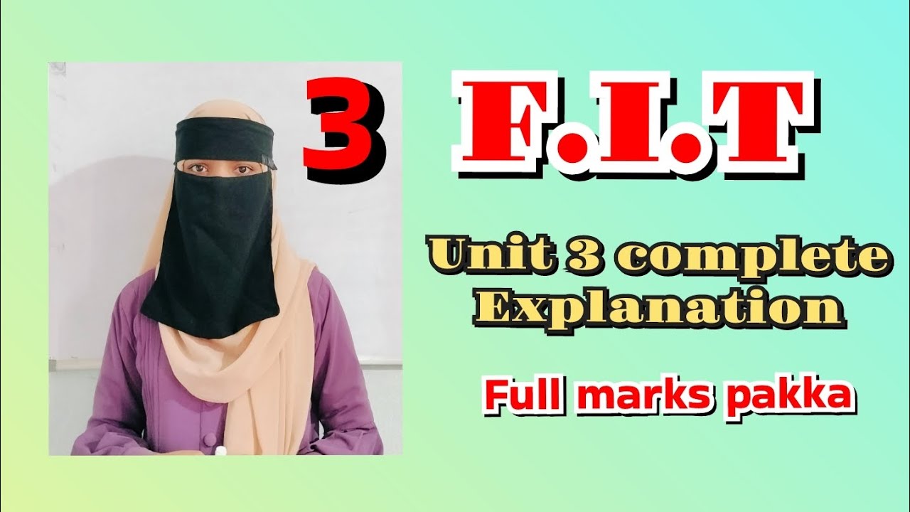 Degree Semester-1 FIT unit 3 complete explanation / ️💯 O.U/ FIT unit 3 ...