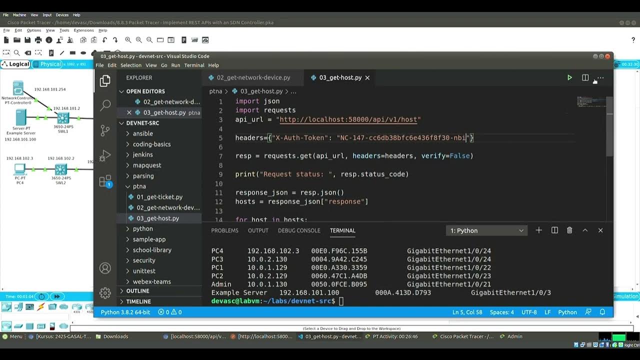 Tugas-Packet Tracer - Implement REST APIs with an Conntroller - YouTube