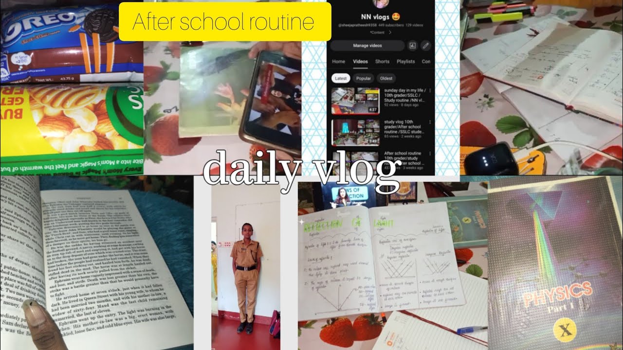After school routine 🥰/SSLC student /10th grader/study vlog /NN vlogs ...