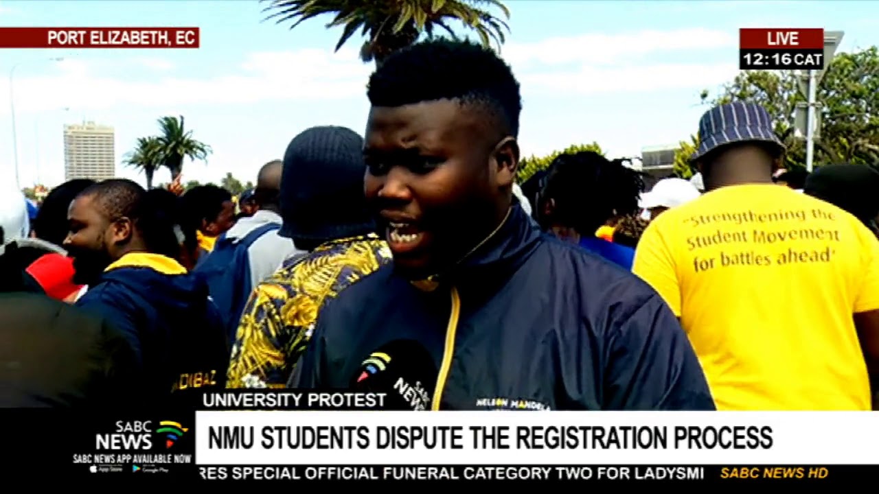 NMU students dispute the registration process - YouTube
