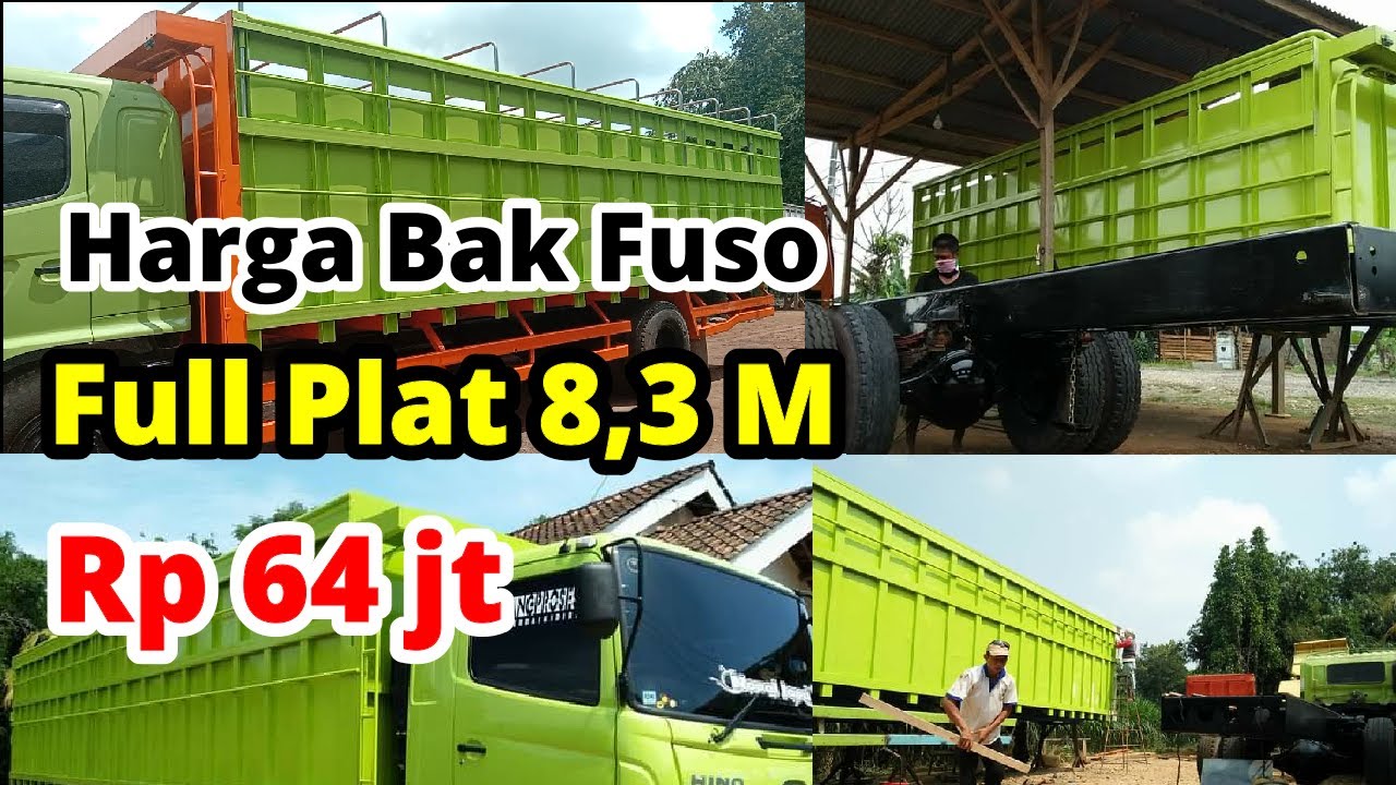 Harga Bak Truk Fuso Full Plat Hanya 64 JT, Panjang 8,3 M - YouTube