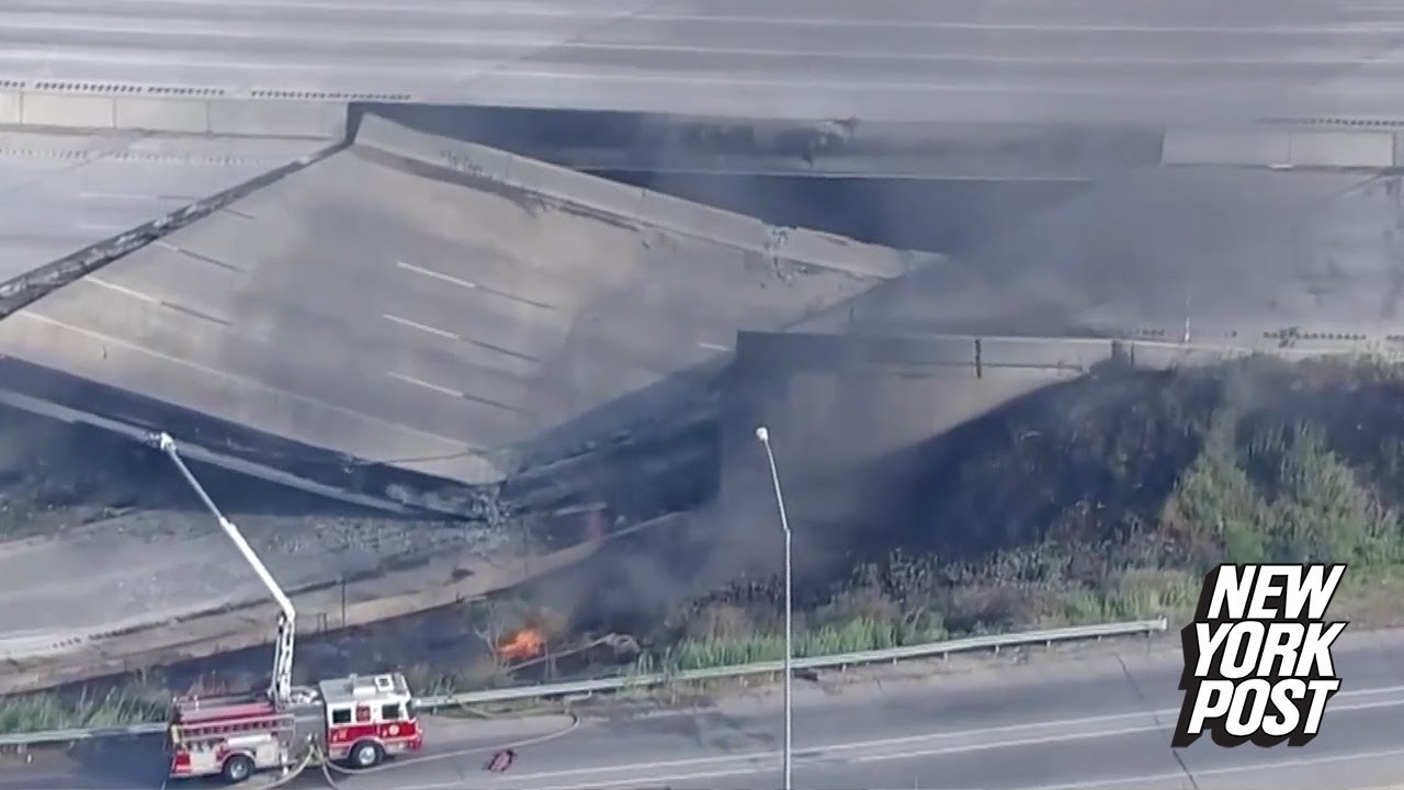 Philadelphia I-95 overpass collapses after tanker bursts into flames ...