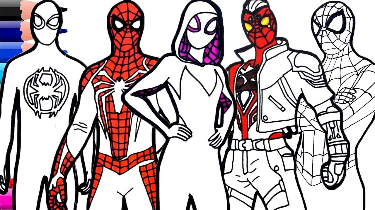 HOW TO DRAW TO spider man 4: across - Spider-Punk, Miles Morales - YouTube