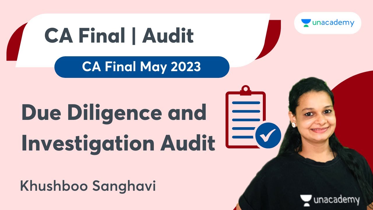 Due Diligence and Investigation Final | CA Final May 23 | CA Khushboo G ...