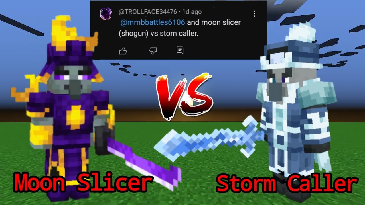 Moon Slicer vs Storm Caller | Minecraft Mob Battle - YouTube