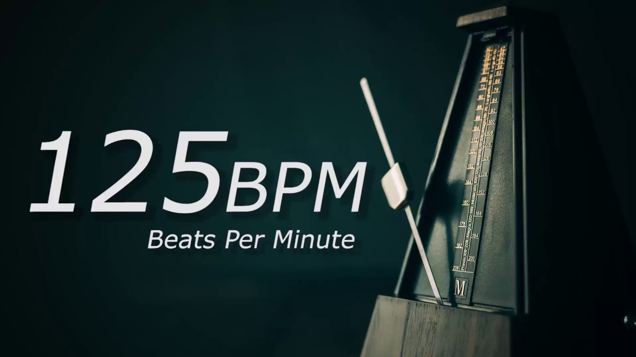 125 BPM (Beats Per Minute) Metronome - YouTube
