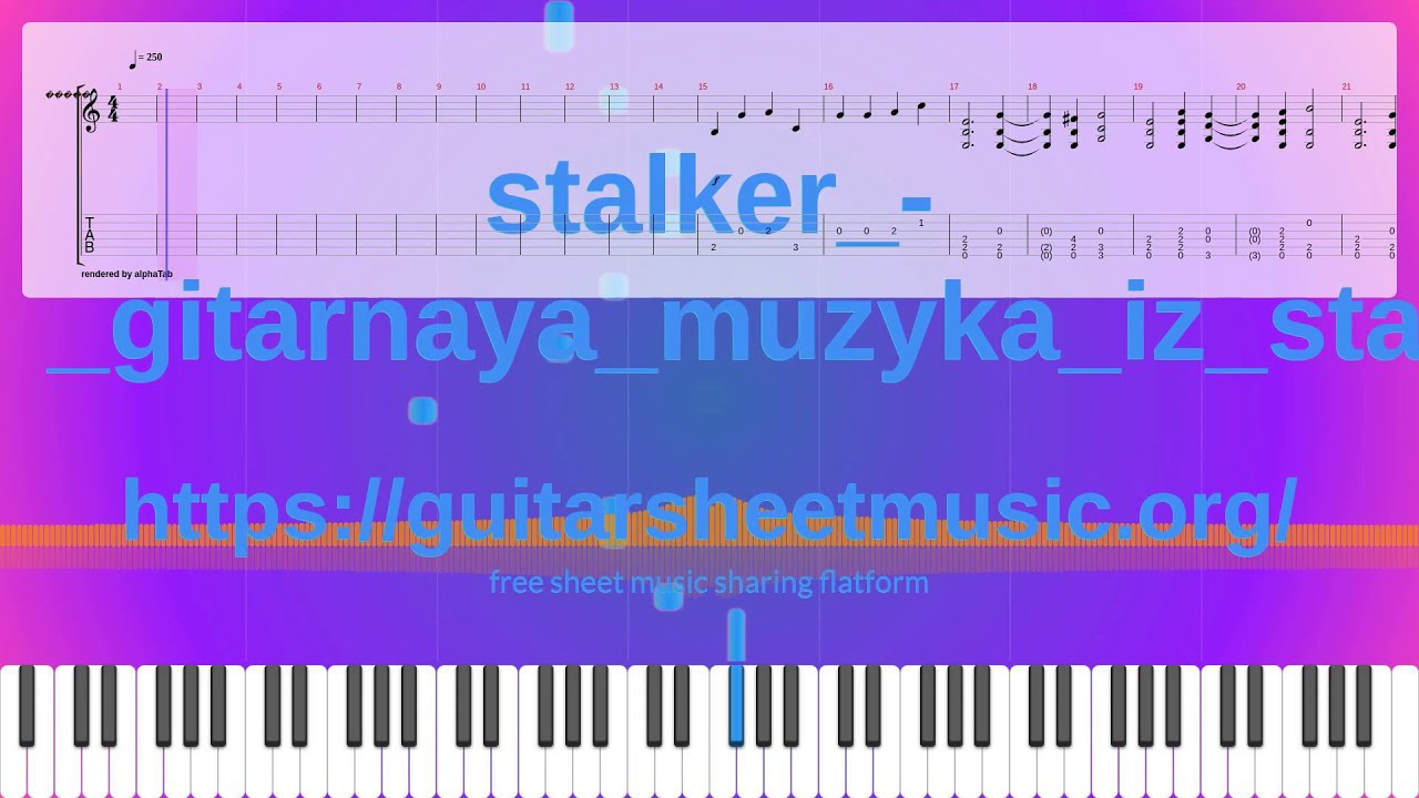 Stalker_-_Gitarnaya_Muzyka_Iz_Stalker__7 Sheet Music Free, Synthesia ...