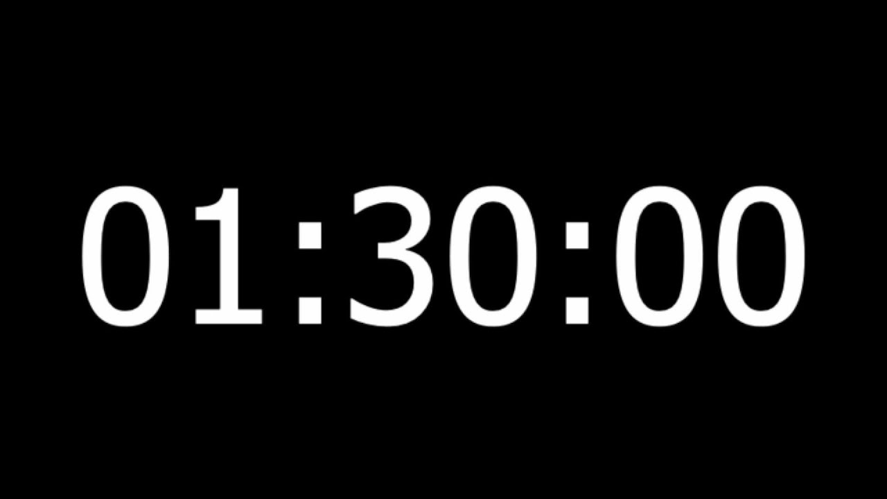 Countdown 1 hour 30m Timer ⏱️ - YouTube
