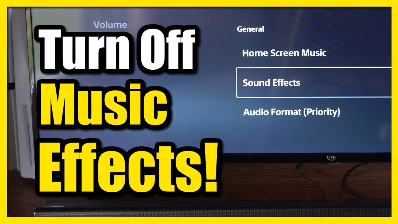 How to Turn Off Sound Effects & System Music on PS5 Console (Fast ...