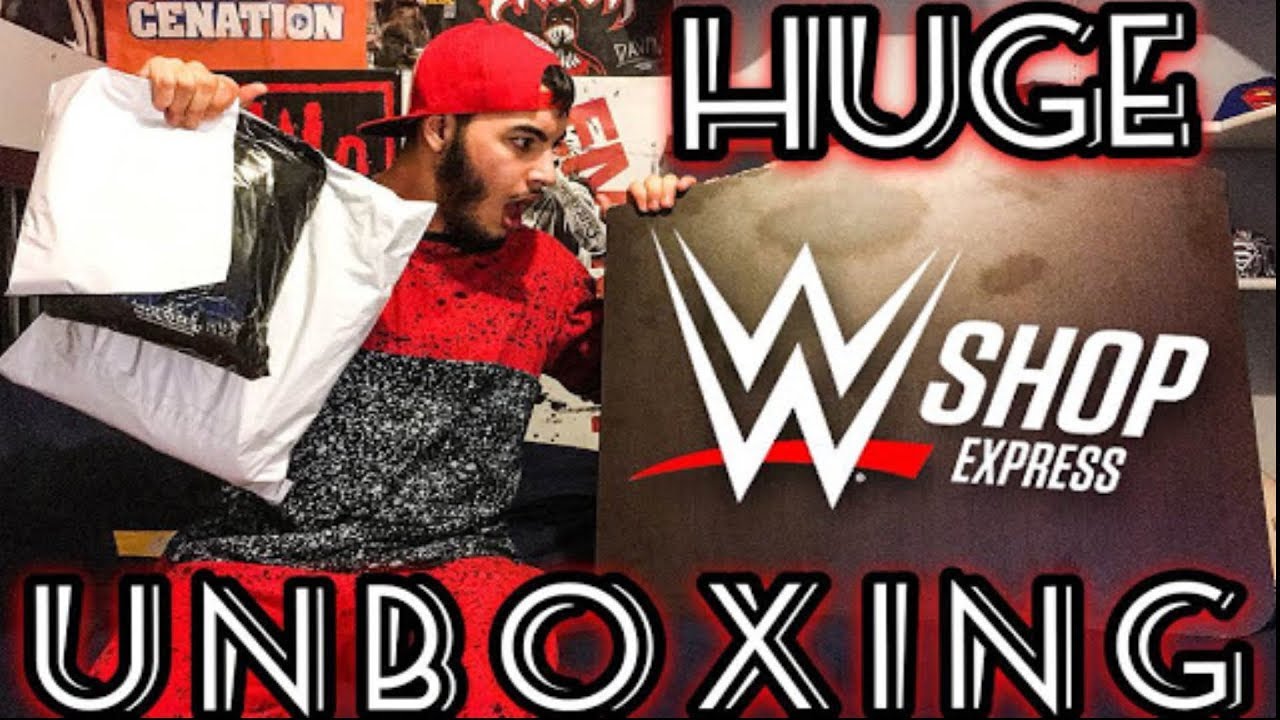 HUGE WWE SHOP UNBOXING!!!!! - YouTube