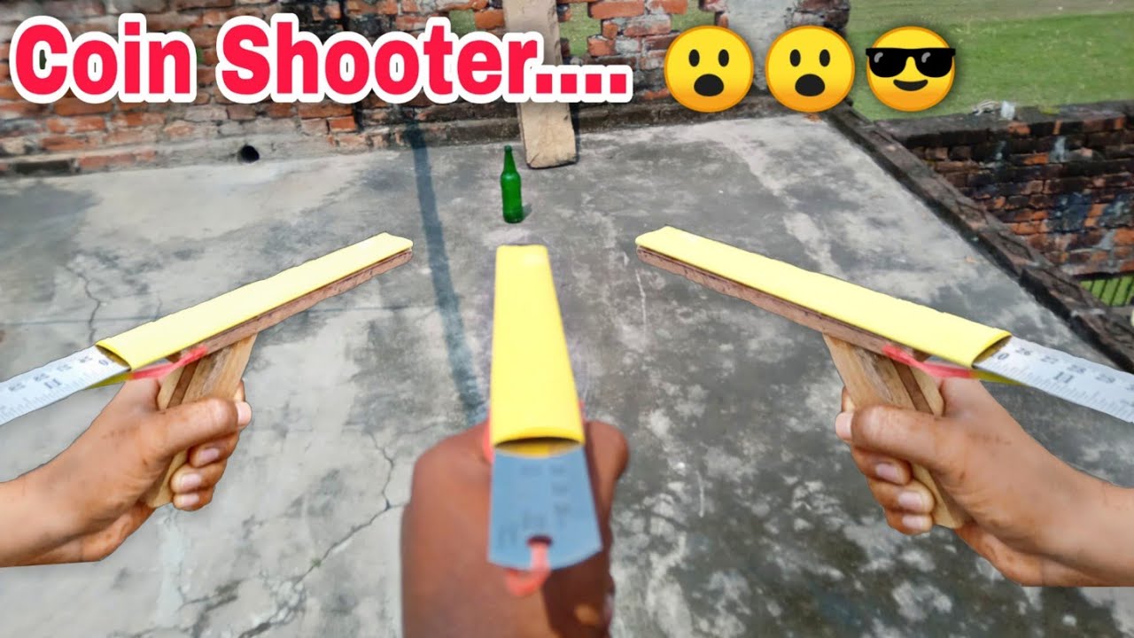 #Gun How To Make DIY Coin Shooter Gun।Toy Coin shooter Gun. How To make ...