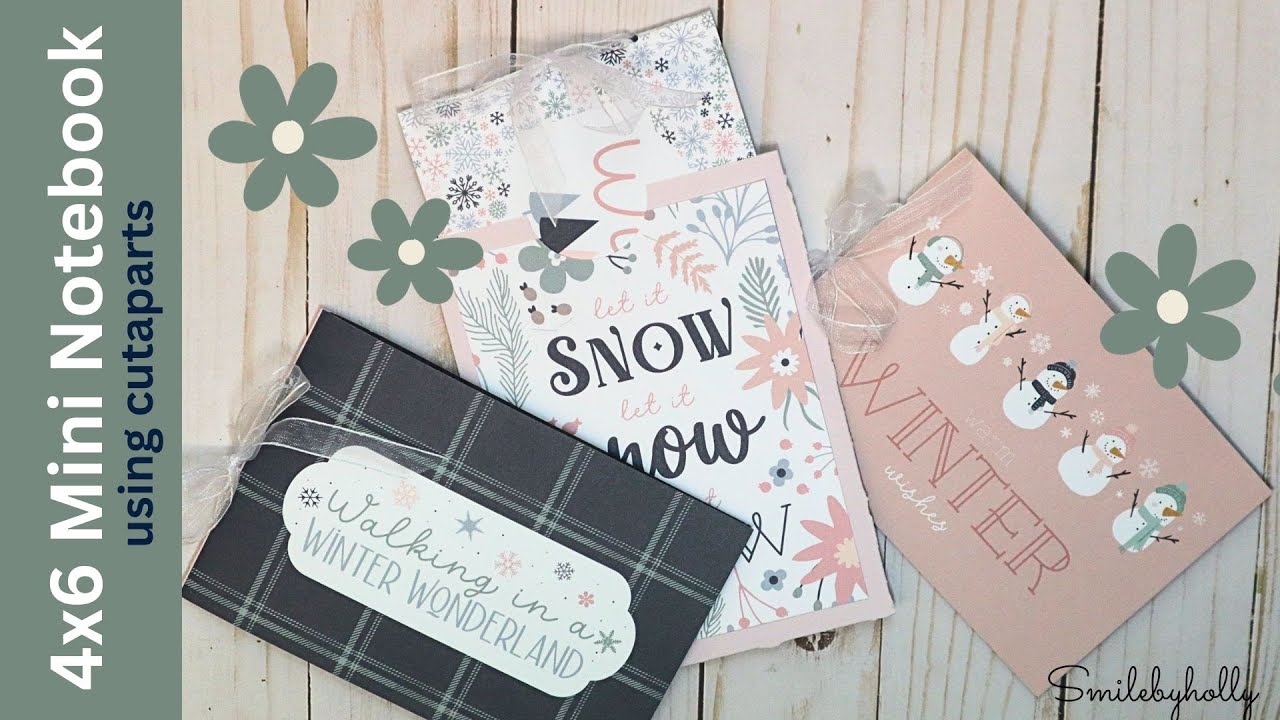 4x6 Mini Notebook with Envelope-using cut-a-parts - YouTube