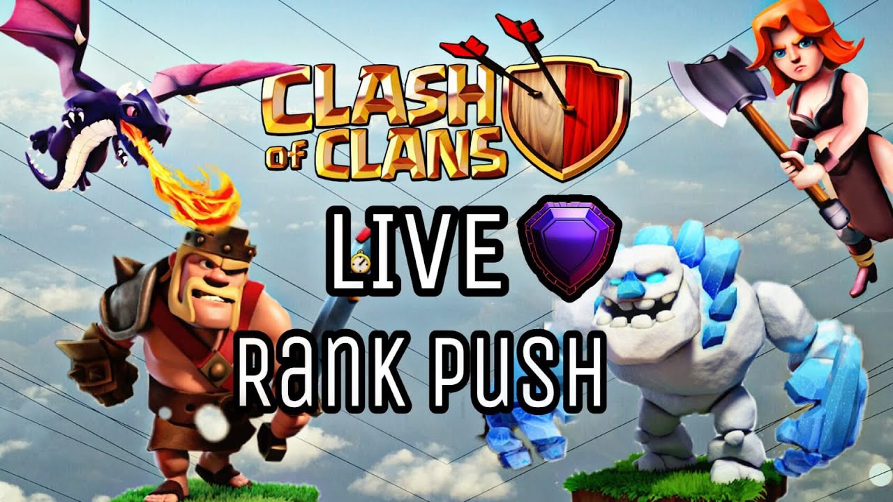 🔴 Live Coc | Rank Push | Road To Legend - YouTube